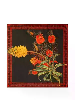 Blumarine Floral Scarf - Black