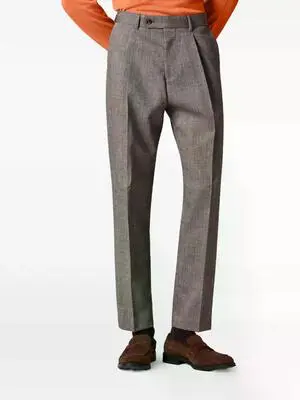 Paul Smith Tapered Trousers With Pleated Pocket