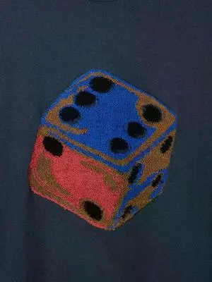 Paul Smith Dice Graphic Crew-neck Sweater - Blue