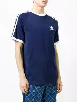 Adidas Embroidered-logo T-shirt - Blue