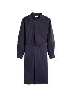 LEMAIRE Belted Mini Shirt Dress In Cotton Satin