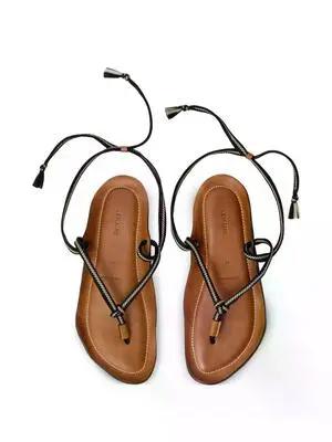 LEMAIRE Lace-up Woven-strap Sandals With Vibram Sole