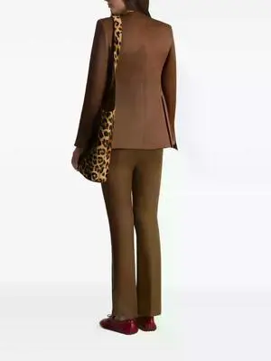 Alberta Ferretti Pressed-crease Trousers - Brown