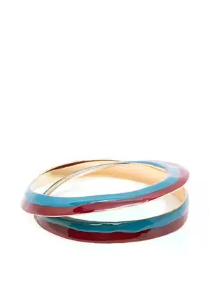 Marni Enamel Spiral Bracelet - Blue