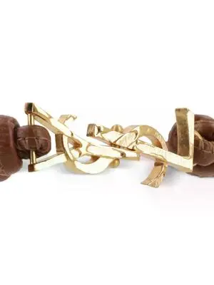 Saint Laurent Cassandre Logo Bracelet - Gold