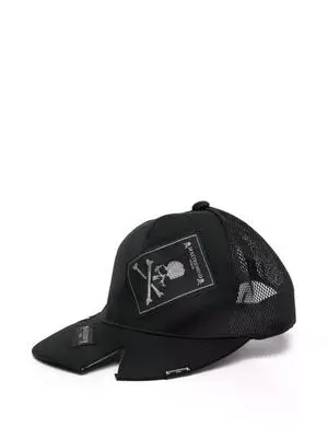 MASTERMIND WORLD Logo-patch Mesh Cap - Black