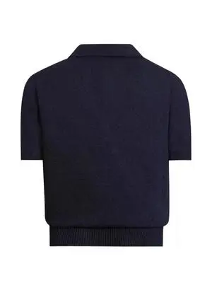 Dolce & Gabbana Cotton Blend Polo Shirt - Blue