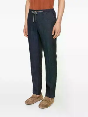 Corneliani Drawstring Trousers - Blue