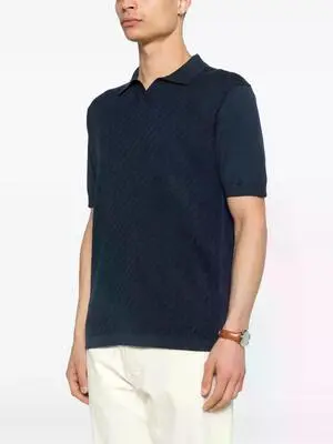 Corneliani Textured Polo Shirt