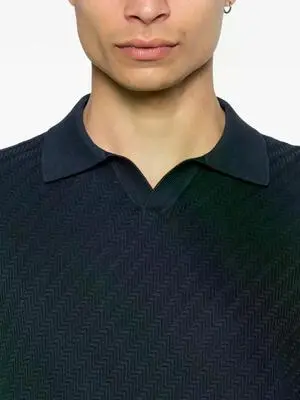 Corneliani Textured Polo Shirt