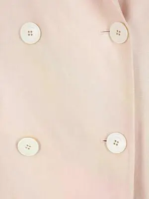 Montedoro Double-breasted Linen Jacket - Neutrals