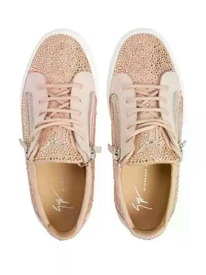 GIUSEPPE ZANOTTI Gail Crystal-embellished Sneakers - Pink