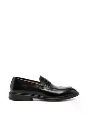 Green George Round Toe Loafers For Men