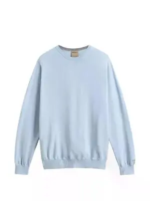 Woolrich Logo-embroidered Crew-neck Sweater - Blue
