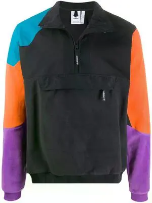 Adidas Colour Blocked Sport Jacket - Black