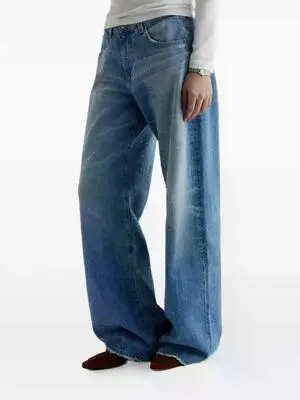 Ag Adria Embellished Wide-leg Jeans