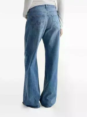 Ag Adria Embellished Wide-leg Jeans