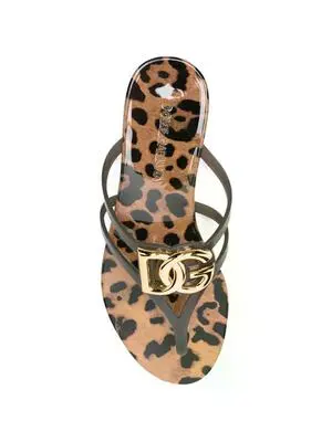 Dolce & Gabbana Logo Flip-flops - Grey