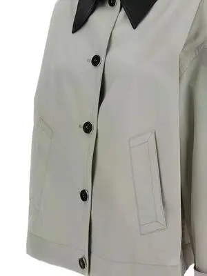 DURAZZI MILANO Button-up Cotton Jacket - Neutrals