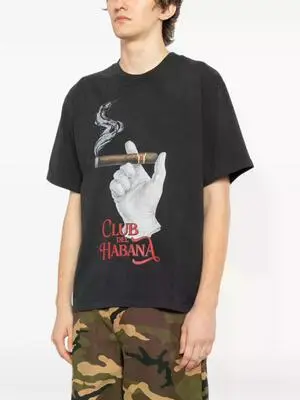 MELT Cigar-print T-shirt - Black
