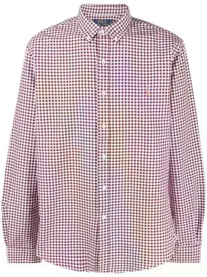 Polo Ralph Lauren Logo-embroidered Check-print Shirt - Red