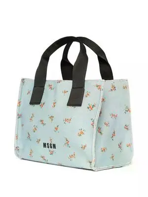 MSGM Floral-print Tote Bag
