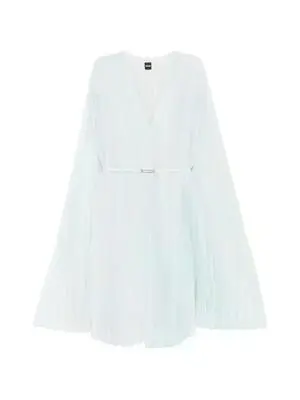 BOSS Doplisse V-neck Pleated Midi Dress