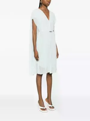 BOSS Doplisse V-neck Pleated Midi Dress