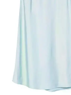 Vince Midi Skirt With Elasticated Waistband - Blue