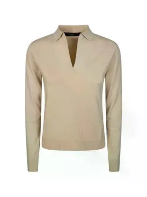 Max Mara Polo V-neck Top