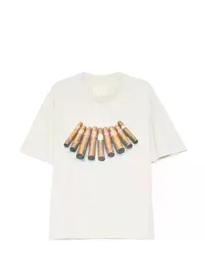 MELT Cigar-print T-shirt - Neutrals