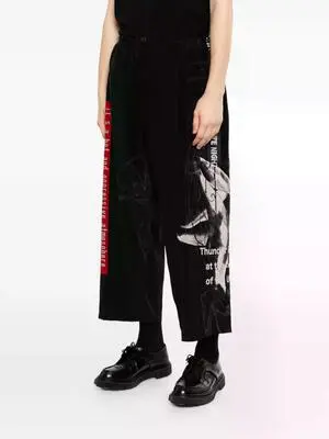 Yohji Yamamoto Graphic-print Trousers