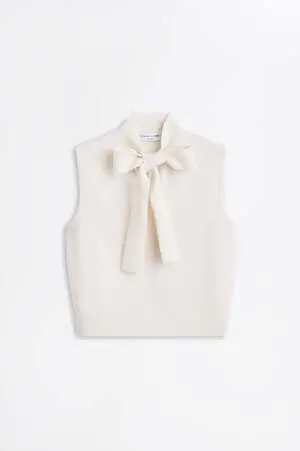 Scanlan Theodore Cashmere Tie Sleeveless Tank