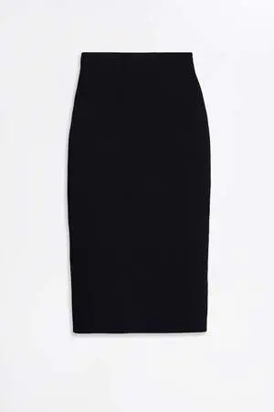 Scanlan Theodore Crepe Knit Pencil Skirt - Black