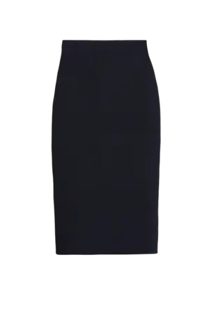 Scanlan Theodore Crepe Knit Pencil Skirt - Navy