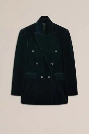 Scanlan Theodore Velvet Double Breasted Jacket