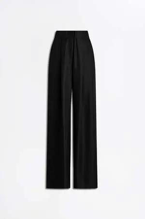 Scanlan Theodore Silk Jacquard Trouser - Black