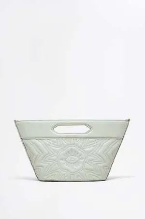 Scanlan Theodore Quilted Leather Bucket Bag - Sage