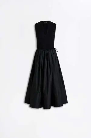 Scanlan Theodore Polished Voile Tank Dress - Black