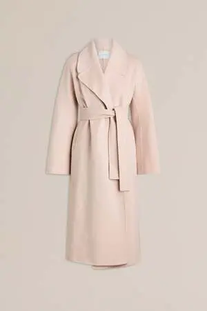 Scanlan Theodore Soft Wool Double-breasted Coat - Mink