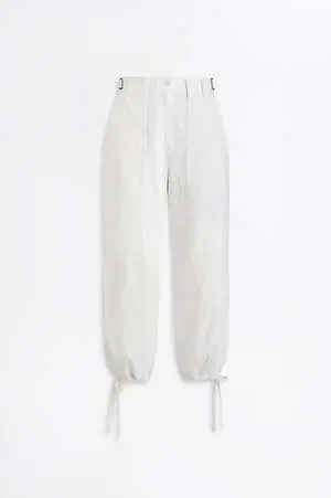 Scanlan Theodore Soft Cropped Cargo Trousers - White