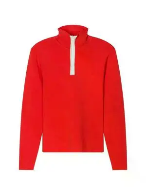 Closed Long-sleeve Half-zip Sweater