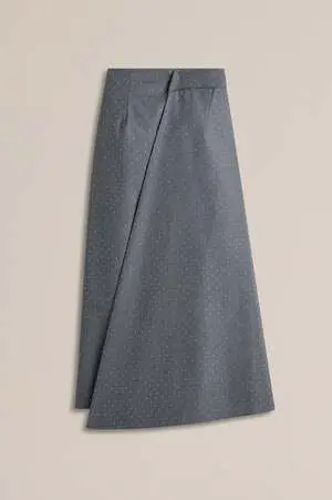 Scanlan Theodore Diamante Drape Skirt