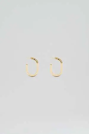 Scanlan Theodore Rolo Hoop Earrings - Light.gold