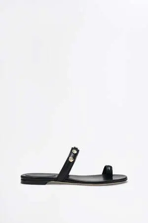 Scanlan Theodore Poppy Flat Sandal - Black