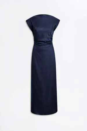 Scanlan Theodore Silk Jacquard Midi Dress