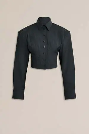 Scanlan Theodore Soft Tailored Cropped Shirt