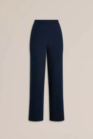 Scanlan Theodore Cashmere Straight Leg Trousers - Midnight