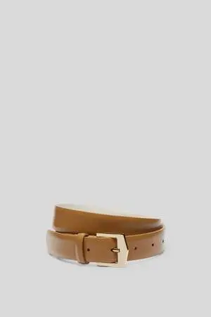 Scanlan Theodore Pointed Buckle 2.5 Belt - Camel