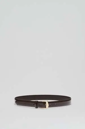 Scanlan Theodore Pointed Buckle 2.5 Belt - Dark.chocolate
